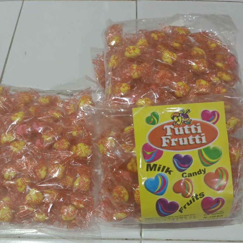 Jual permen Tutti Fruti milk candy fruits manisan jadul permen bentuk ...