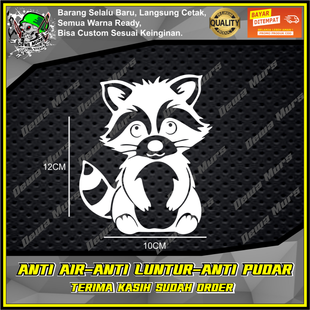 Jual Cutting Sticker BABY RAKUN Sticker Cocok Buat Motor Dan Mobil ...