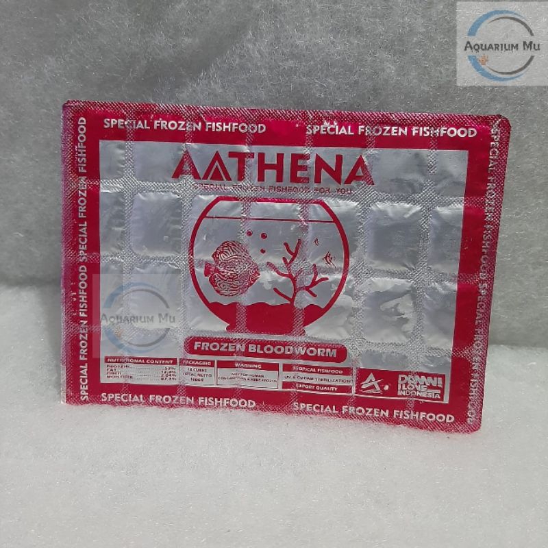 Jual Cacing Beku /Frozen Bloodworm AATHENA / PARIS 100 gr( Gojek ...