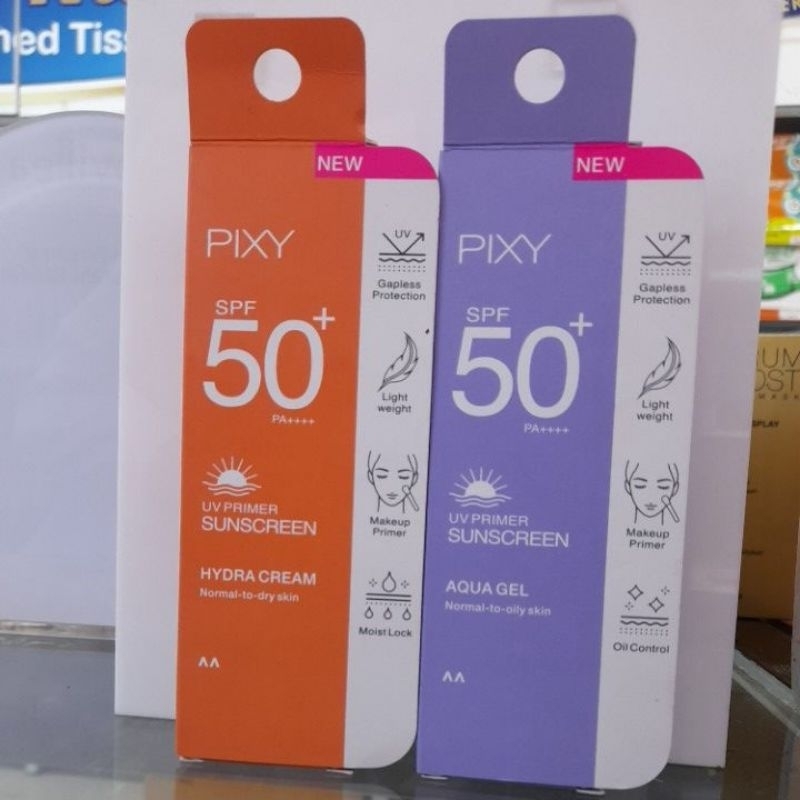 Jual PIXY UV Sunscreen Primer Aqua Gel SPF 50+ & PA++++ 30g | Shopee ...