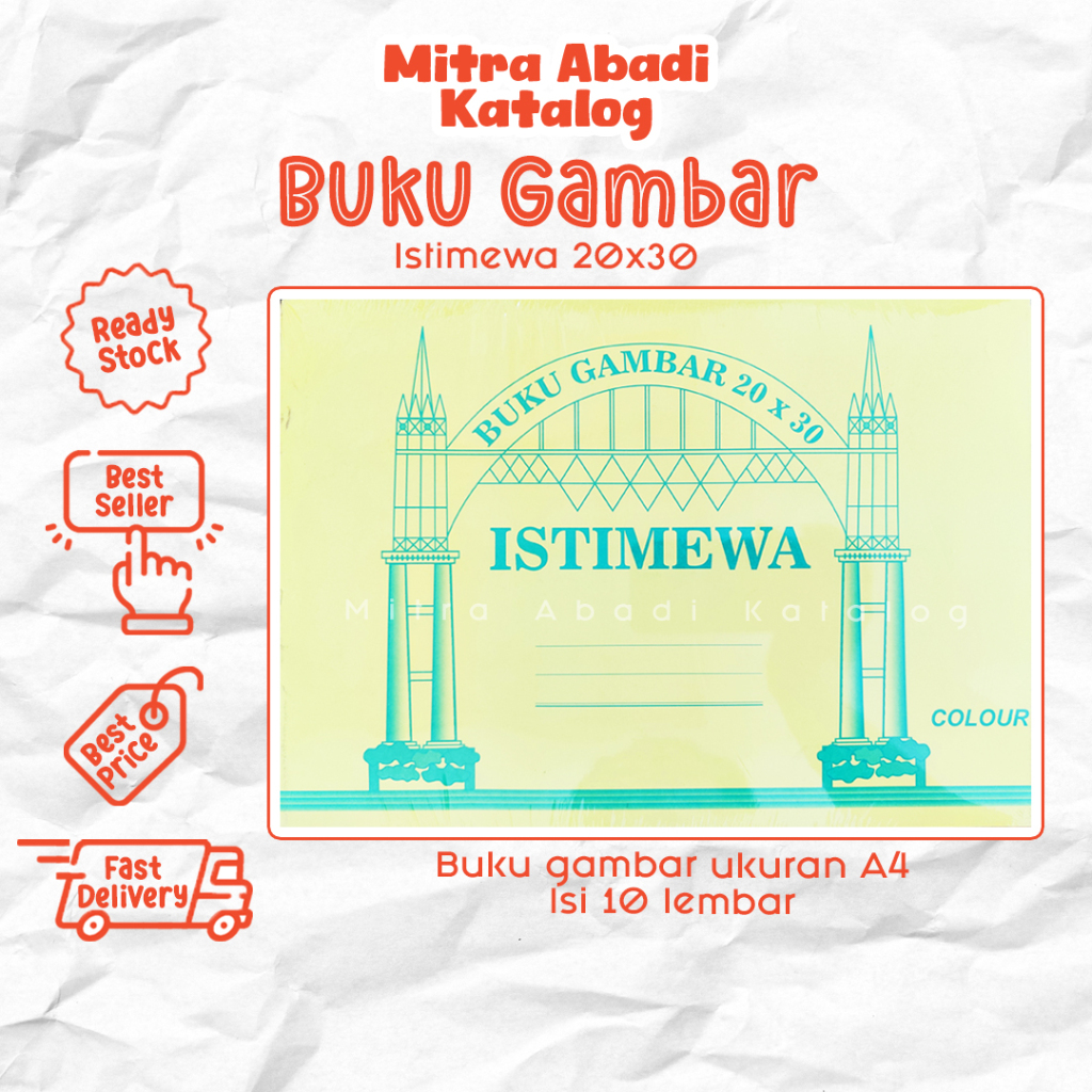 Jual BUKU GAMBAR ISTIMEWA 20X30 / DRAWING BOOK A4 BUKU GAMBAR KUNING 10 ...