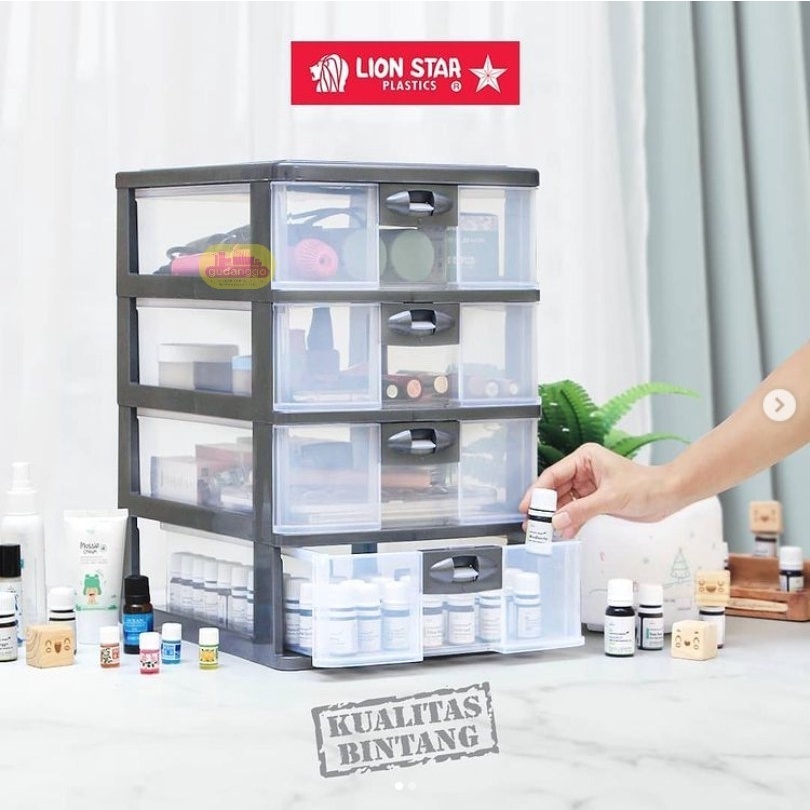 Jual Laci Mini A4 Lion Star Mini Container Pressa PR Susun 3 4 LION ...