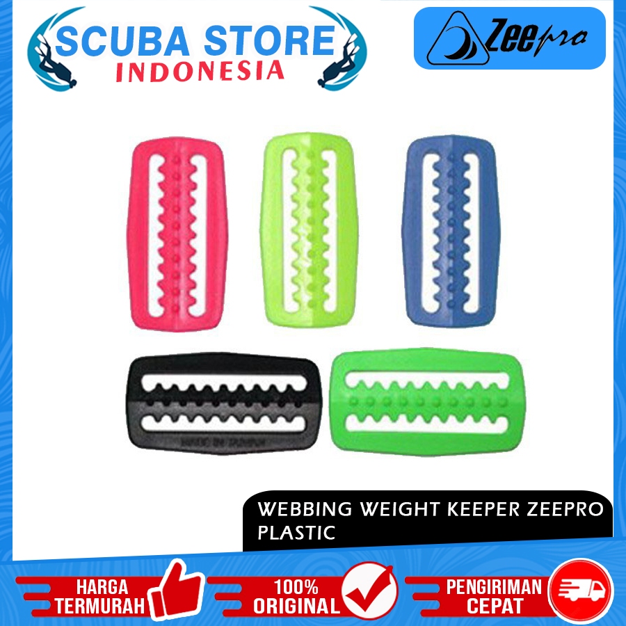 Jual Webbing Weight Keeper ZeePro Plastic Stopper Scuba Diving Clip ...