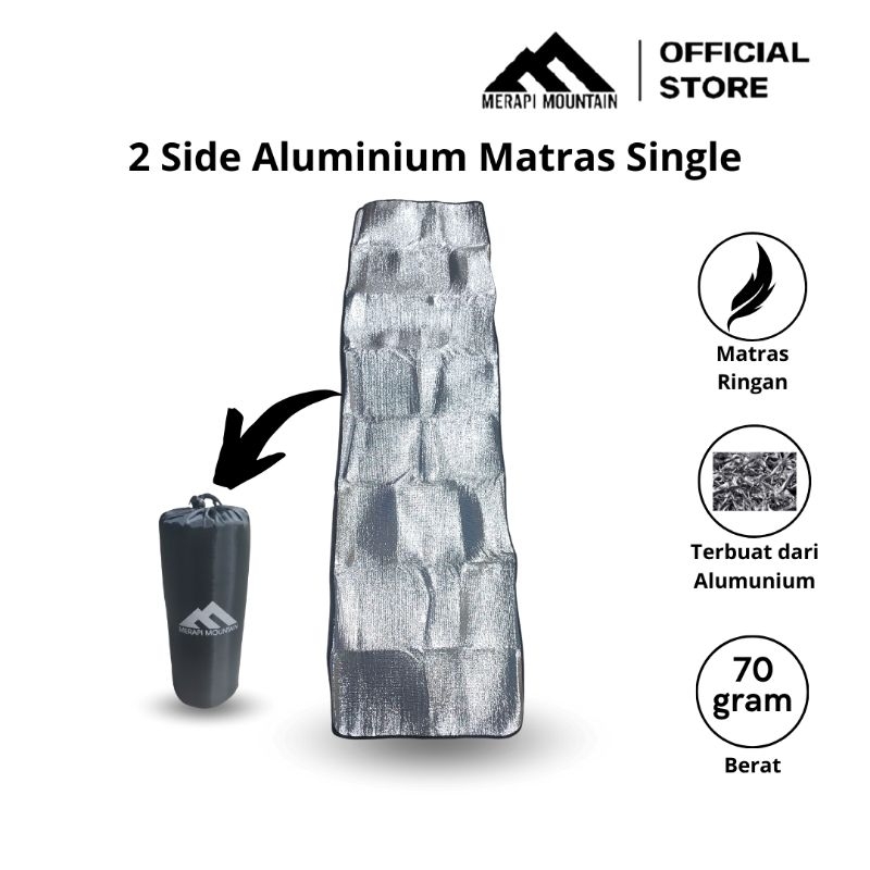 Jual MERAPI MOUNTAIN Matras Aluminium Premium 1 Orang 200 cm x 60 cm 2 ...