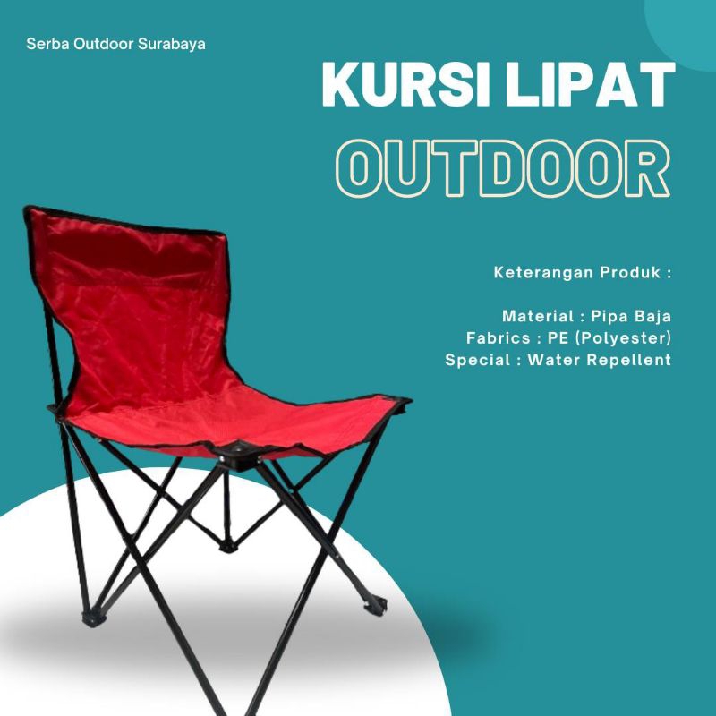 Jual Kursi lipat Outdoor, Portable, Ringan Kokoh dan Serbaguna | Shopee ...