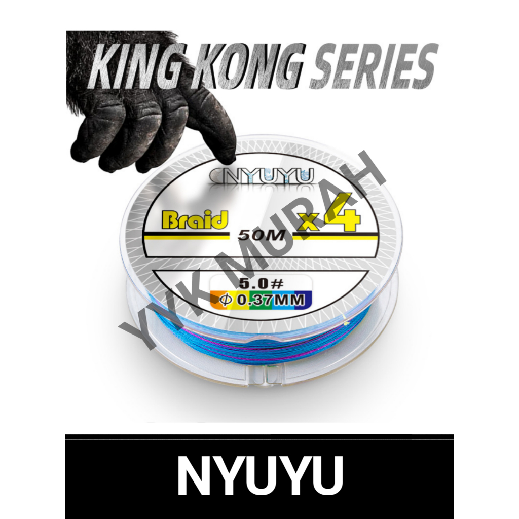 Jual NYUYU 50 meter tali PE X4 senar line benang kuat MURAH 1 | Shopee Indonesia