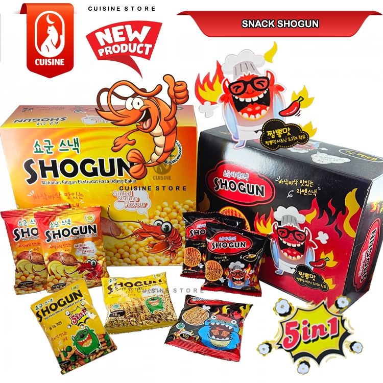 Jual 1BOX 20BGKS Mie Shogun Snack Mie Kremes Korea Kaaro Chicken ...