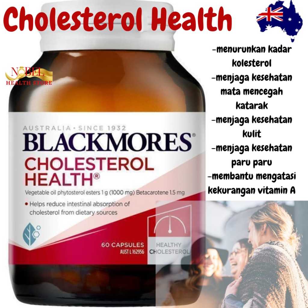 Jual Blackmores Cholesterol Health Vitamin 60 Tablets | Shopee Indonesia