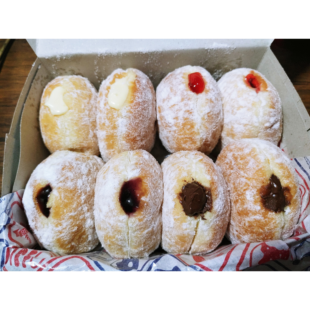 Jual donat donut bomboloni home made lezat murah isi 6 donat | Shopee Indonesia