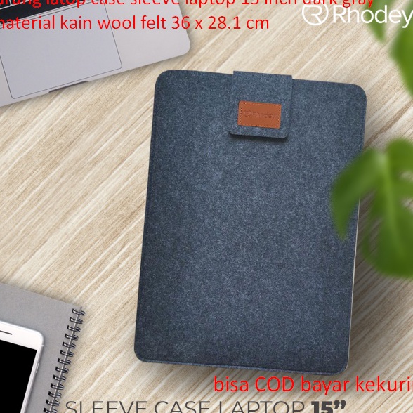 Jual STAR Sarung latop case sleeve laptop 15 inch dark gray material ...