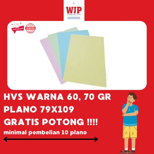 Jual HVS WARNA 60, 70 GR UKURAN F4, CUSTOM | Shopee Indonesia
