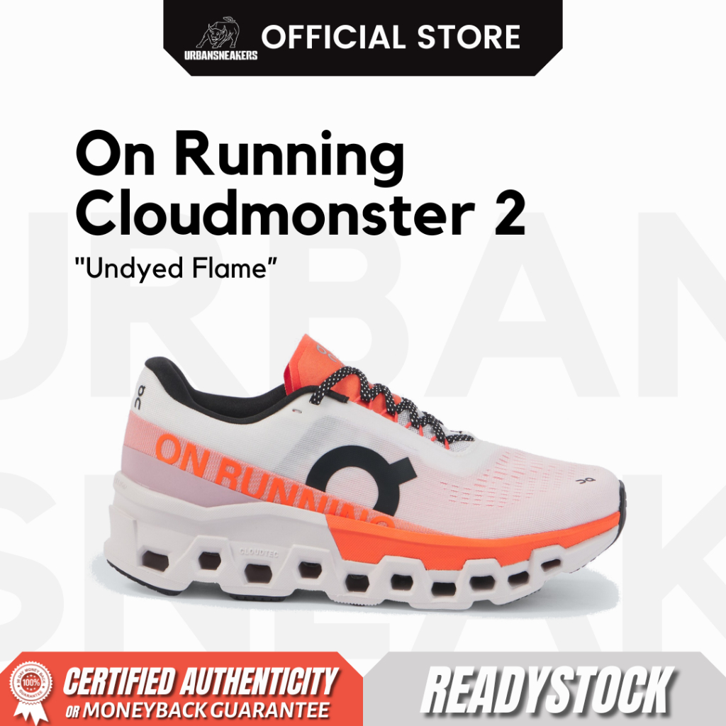 Jual On Running Cloudmonster 2 Undyed Flame | 3ME10121527 | Shopee Indonesia