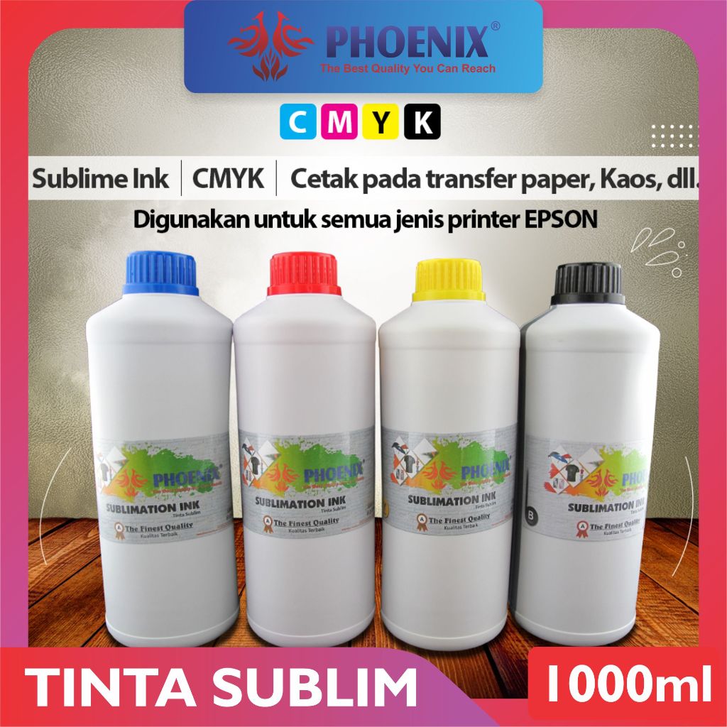 Jual Tinta Sublim / Sublime / Transfer Ink 1 Liter untuk cetak kaos-mug ...