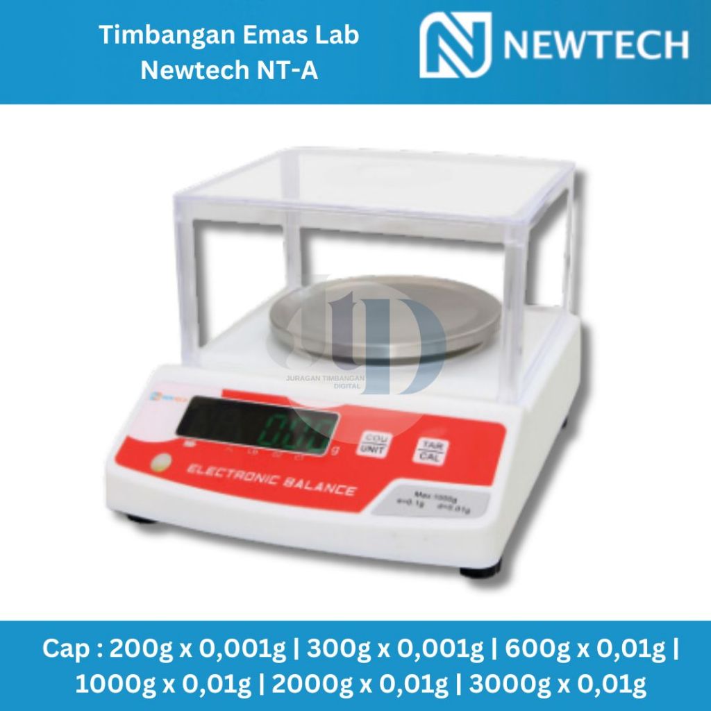 Jual Timbangan Emas Lab Newtech NT-A 200gr 300gr 1000gr 2000gr 3000gr ...