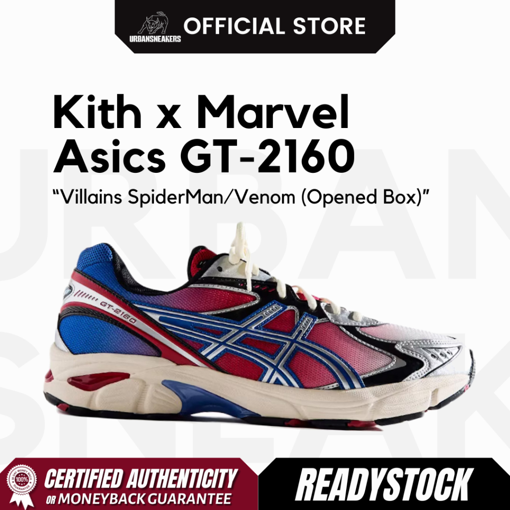 Jual Asics GT 2160 Kith x Marvel Villains Spider-Man/Venom Battle ...