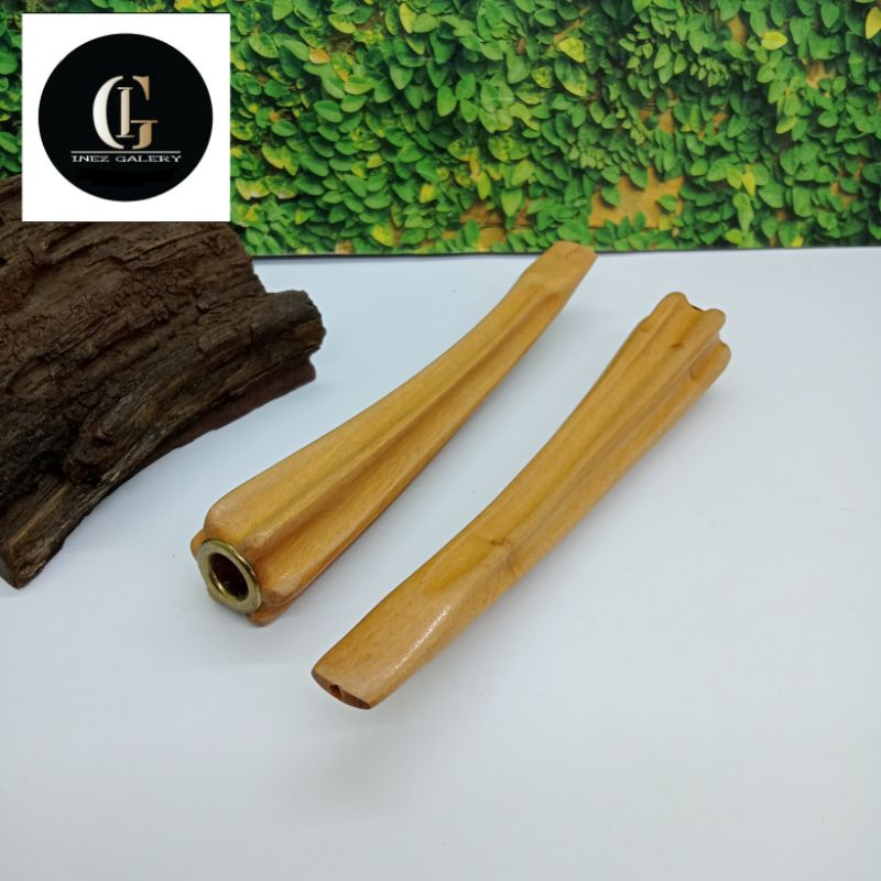 Jual Pipa once sedotan kayu kemuning emas model blimbing segi enam B136 ...