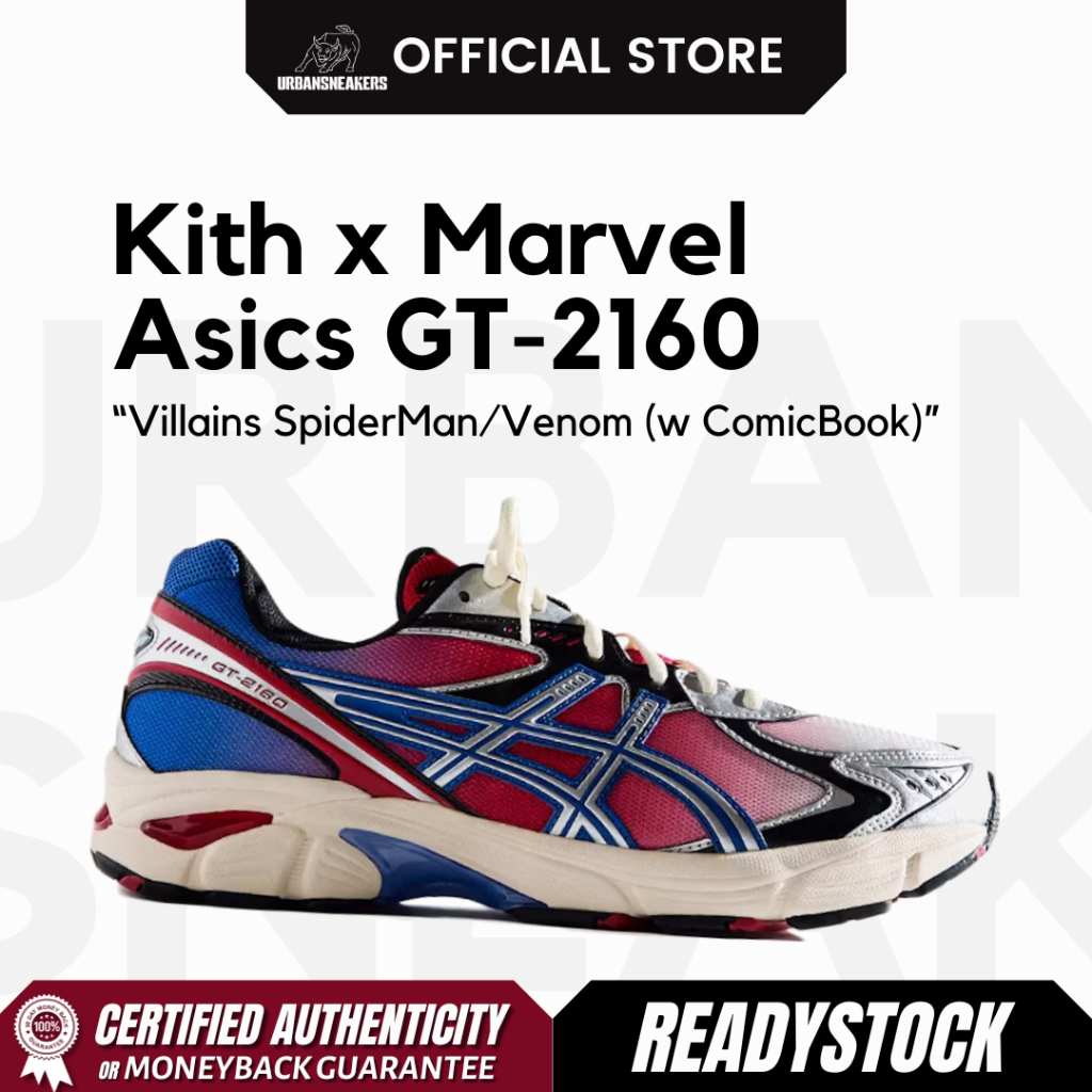 Jual Asics GT 2160 Kith x Marvel Villains Spider-Man/Venom Battle ...