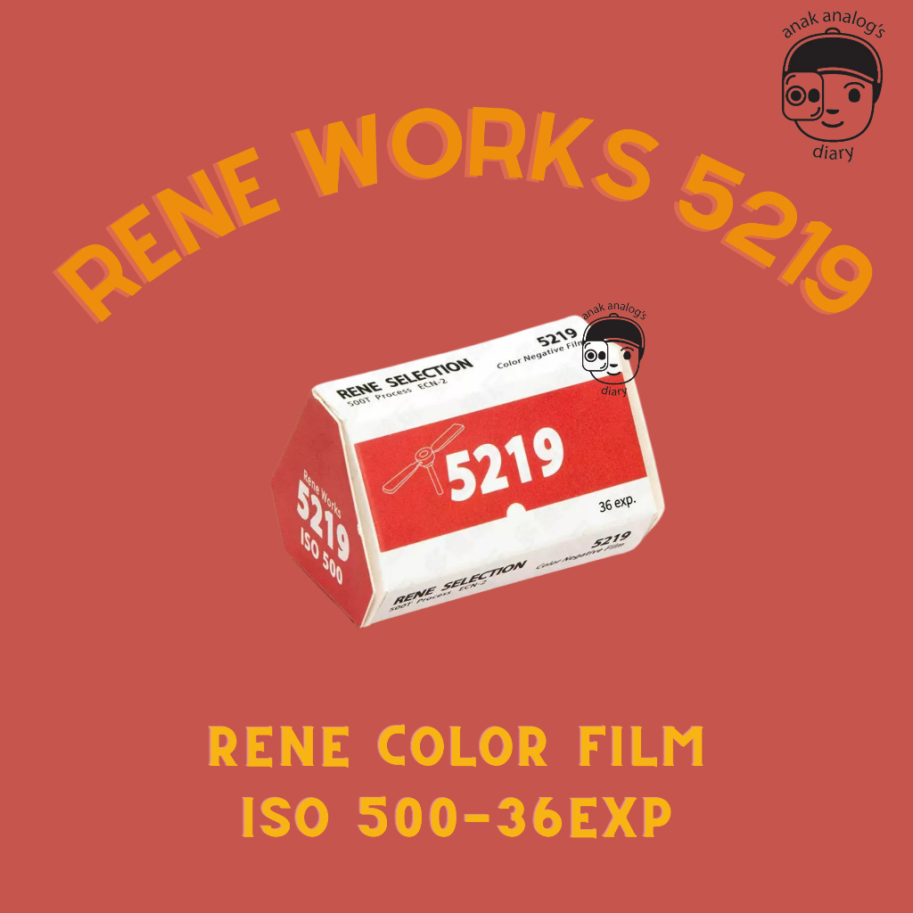 Jual Rene Works 5219 Roll Film 35mm ISO 500 36exp Color Film | Shopee ...