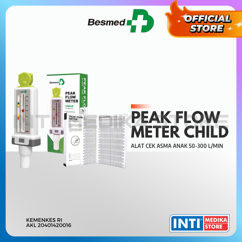 Jual BESMED - Alat Cek Asma ANAK 50-300 L/min + Indikator Warna ...