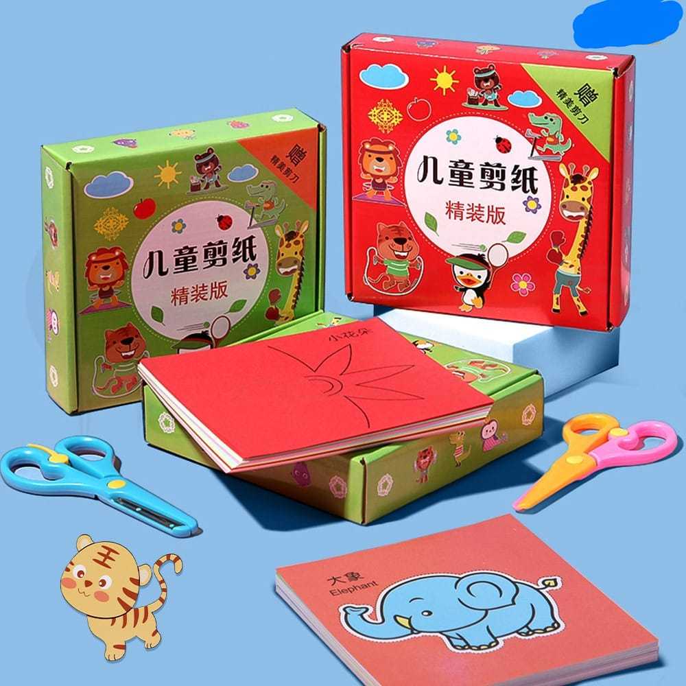 Jual |J.A| MAINAN LATIHAN MENGGUNTING KERTAS ANAK PAPER CUT KIT DENGAN ...