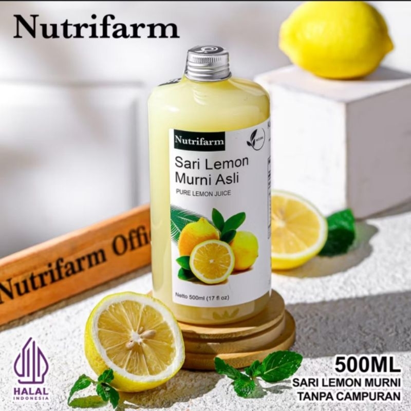 Jual Sari Lemon Premium Nutrifarm 500ml | Sari Lemon Asli Fresh | Air ...