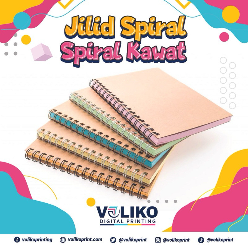 Jual Finishing Jilid Spiral A4 | Jilid Spiral Kawat | Jilid Atas Kanan ...