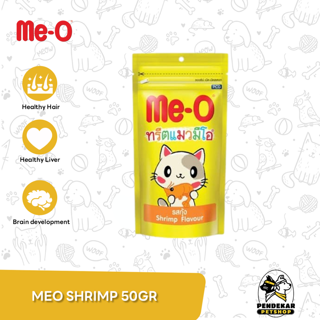 Jual Snack Makanan Kucing Cat treat Meo Dry Food 50 Gram | Shopee Indonesia