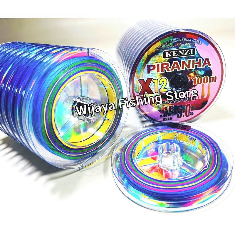 Jual Senar Pancing PE Kenzi Piranha x12 100 meter connecting | Shopee Indonesia
