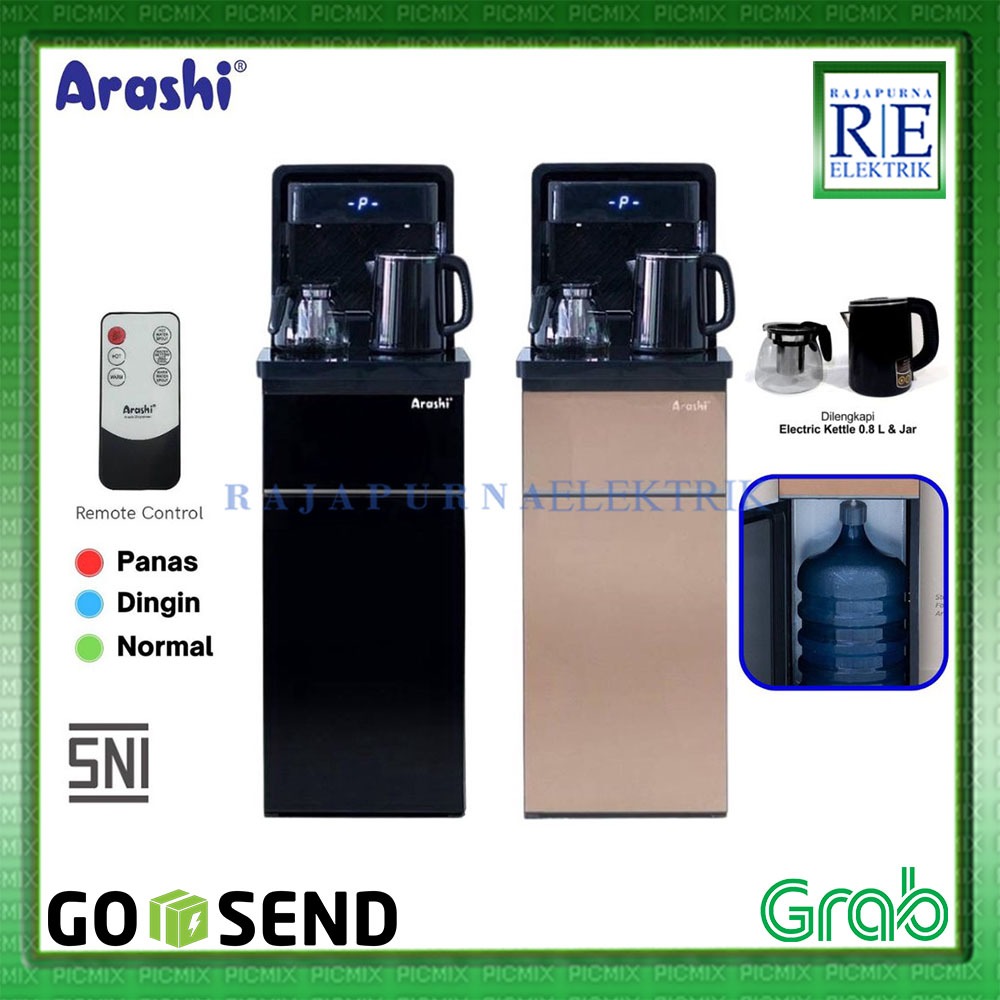 Jual ARASHI Dispenser Air Galon Bawah Multifungsi Arashi AMD 01B / 02BC ...