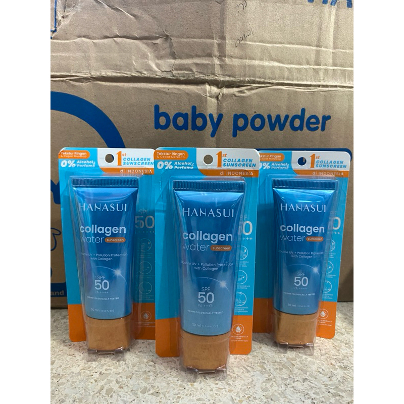 Jual HANASUI COLLAGEN WATER SUNSCREEN SPF 50 PA++++ | Shopee Indonesia
