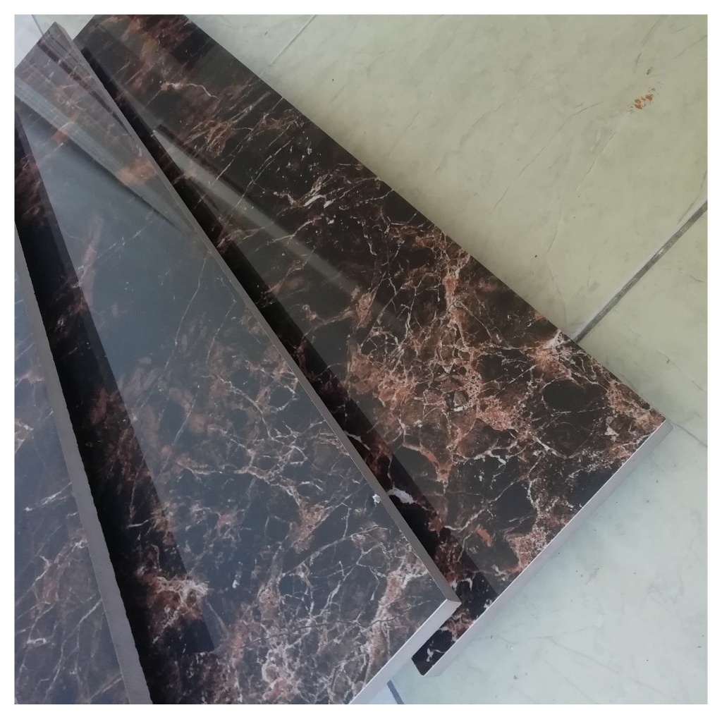 Jual Granit Lantai Lis Plin 15x90 Coklat Tua Corak Glossy List Plint ...
