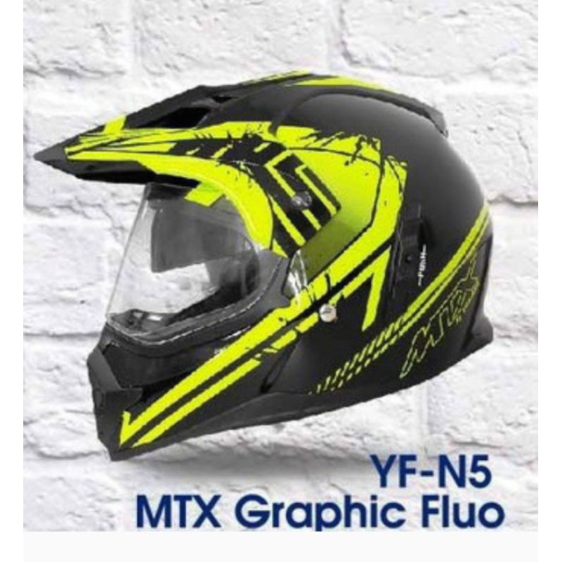 Jual Helm Yamaha MTX Graphic Fluo | Shopee Indonesia