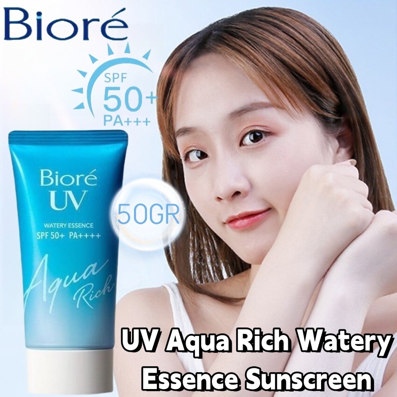 Jual ⭐100%ORI⭐Biore UV Aqua Rich Watery Essence Sunscreen Sun screen Sunblock SPF 50 PA ...