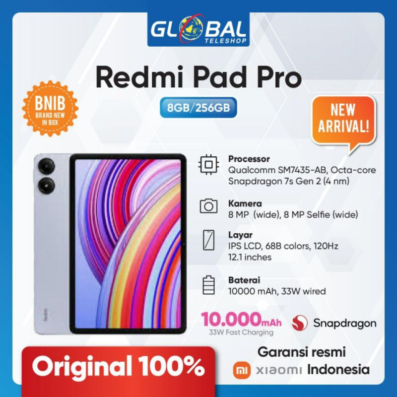 Jual Xiaomi Redmi Pad Pro ( 8/256GB ) - Garansi Resmi Xiaomi Indonesia ...