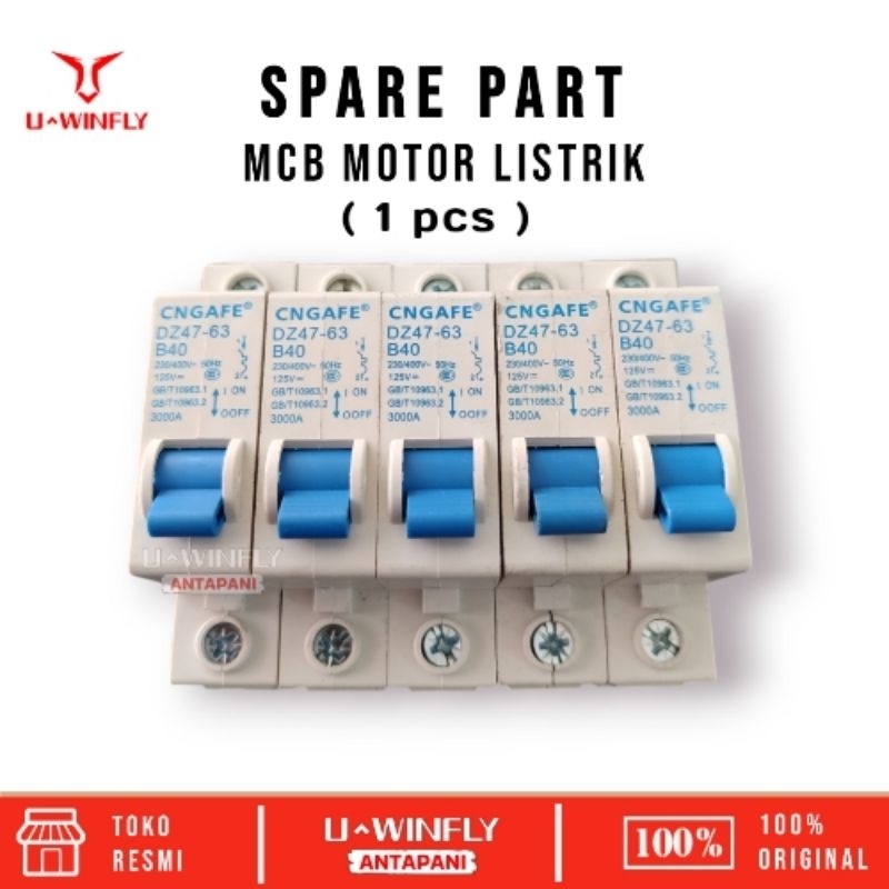Jual Mcb Mcb motor listrik Uwinfy B40 DC 100V | Shopee Indonesia