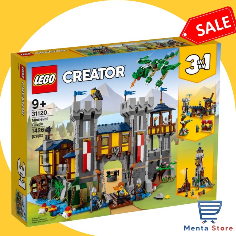 Jual LEGO Creator 31120 Medieval Castle 3 in 1 Model Toy King Prison ...
