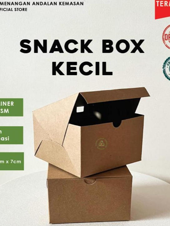 Jual SNACK BOX KECIL 12x12x7 / TIDAK LAMINASI / BOX ROTI BAKAR (WAJIB ...