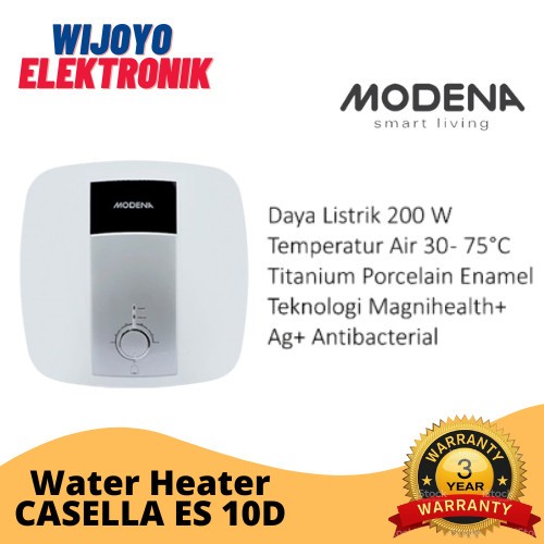 Jual MODENA CASELLA ES 10D - Pemanas Air Electric Water Heater 10L ES ...