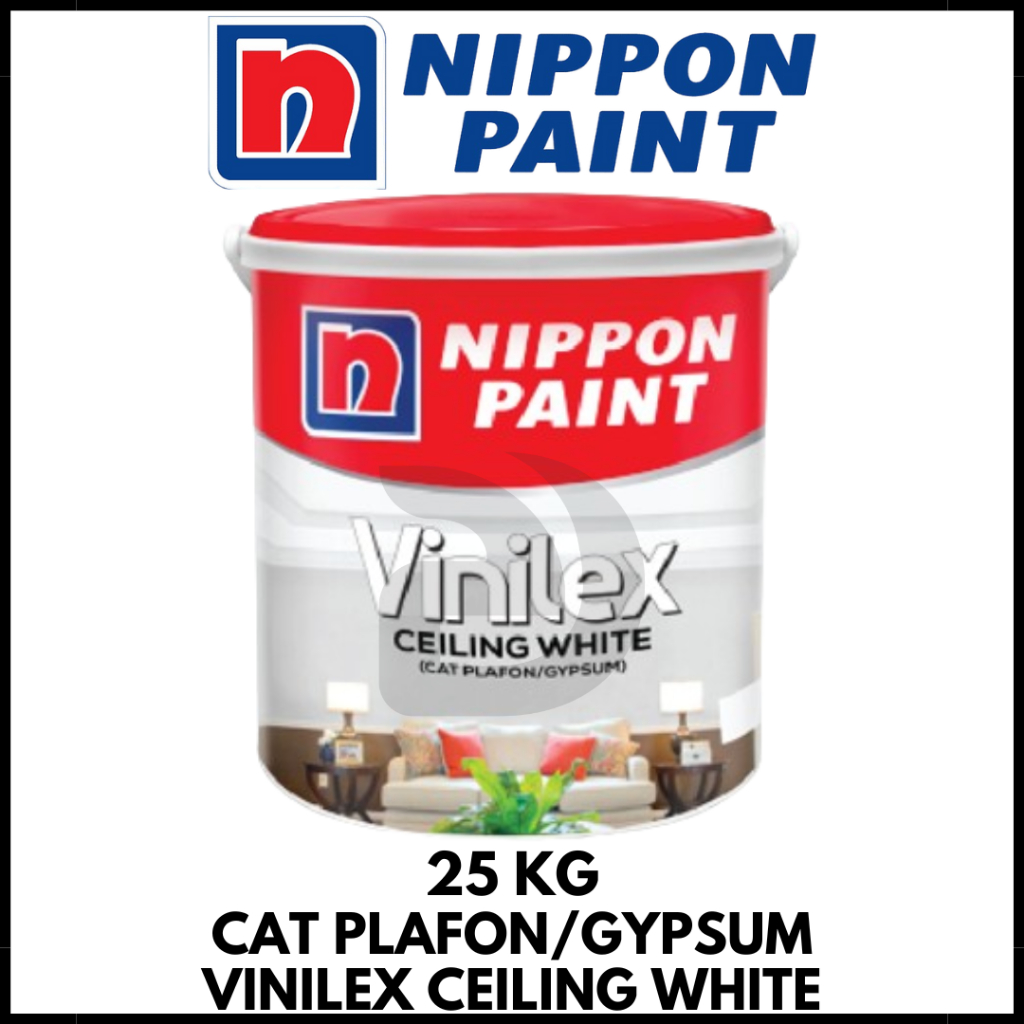 Jual Cat Plafon / Gypsum Vinilex Ceiling White Pail 25kg / Nippon Paint ...