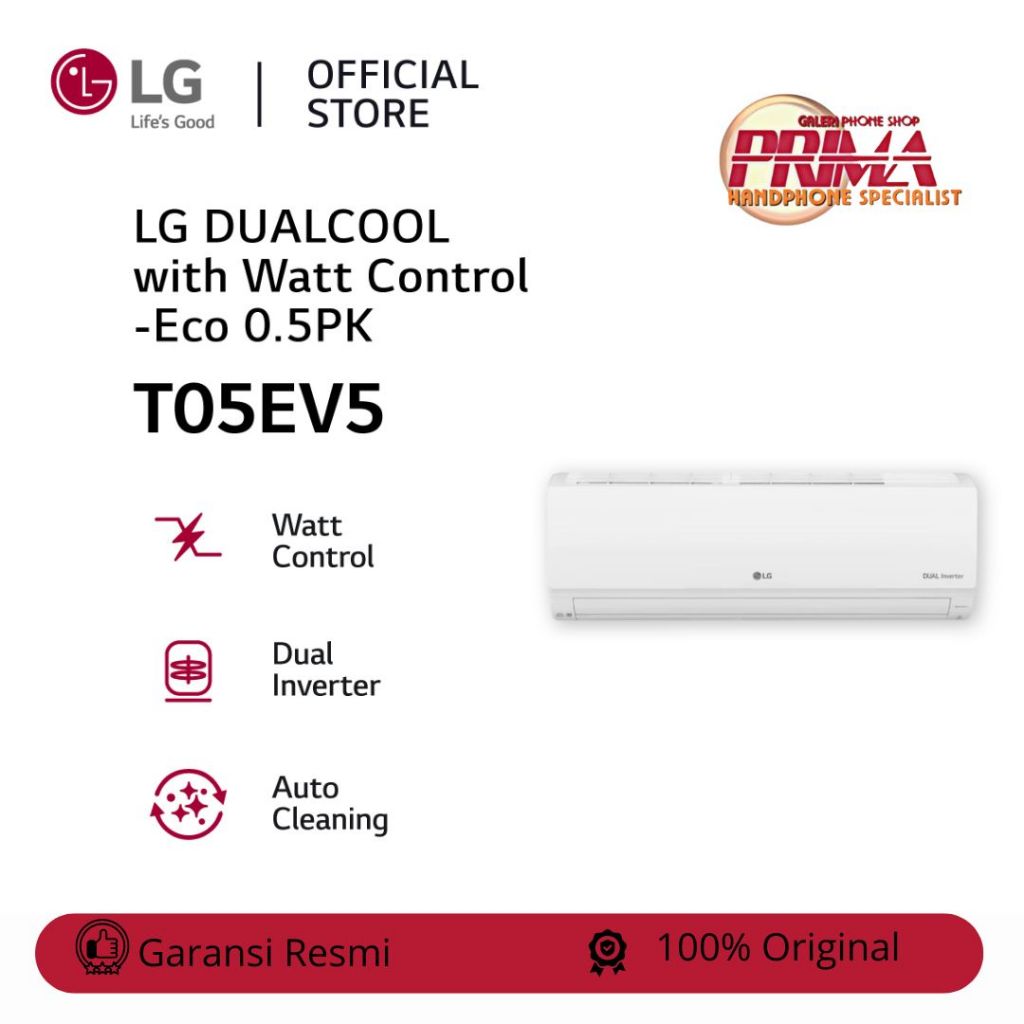 Jual JUAL AC LG INVERTER 0.5PK T 05EV5 GARANSI RESMI -SERANG BANTEN ...