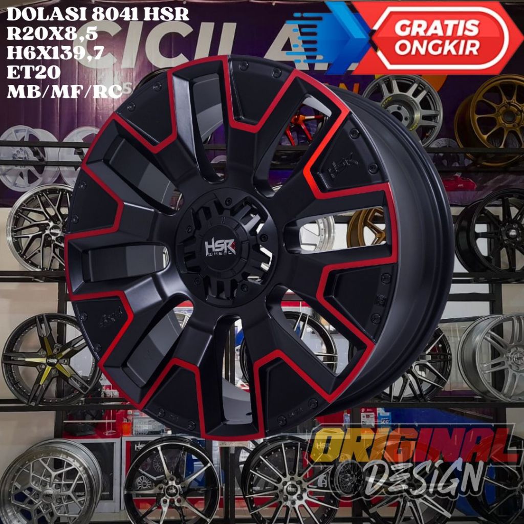 Jual Velg Mobil Ring 20 HSR DOLASI R20 UNTUK PAJERO , FORTUNER , DMUX , EVEREST | Shopee Indonesia