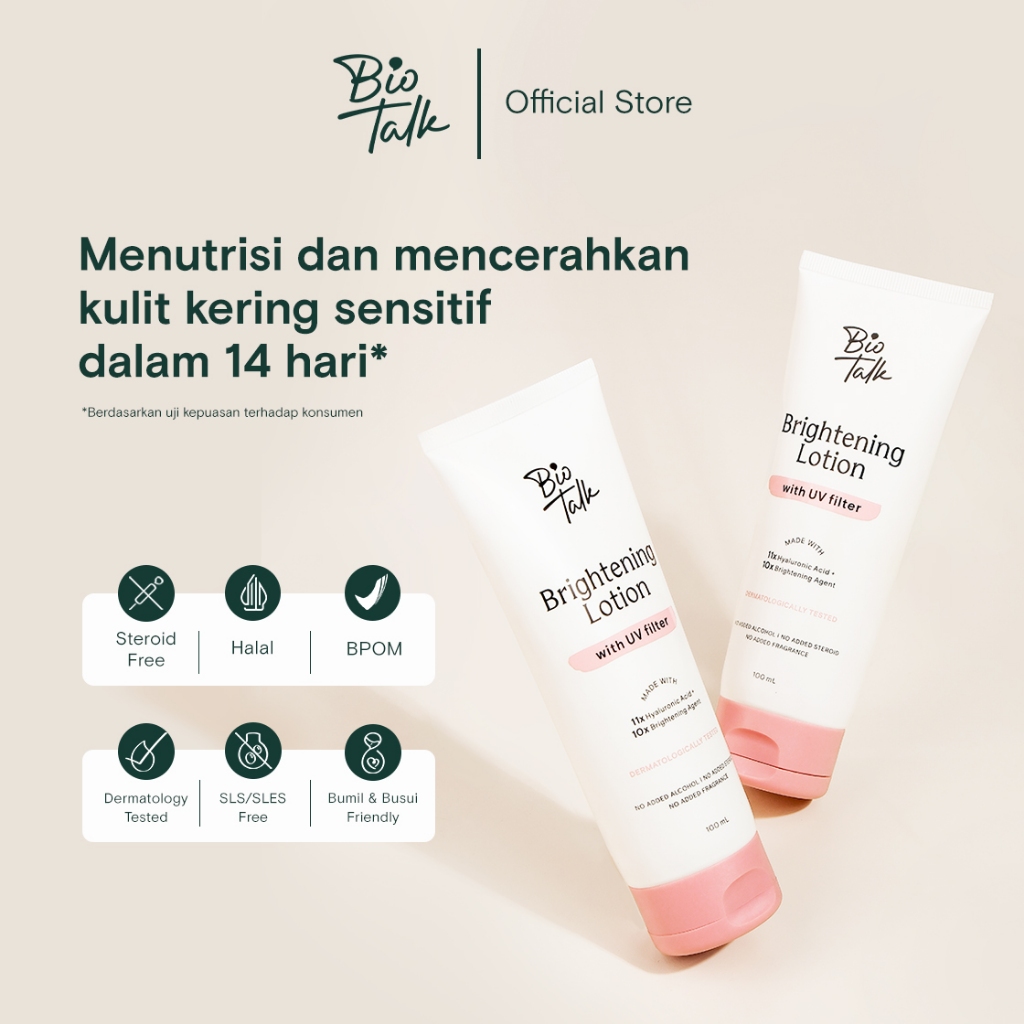 Jual Biotalk Brightening Lotion 11 Hyaluronic Acid | No Added Fragrance ...