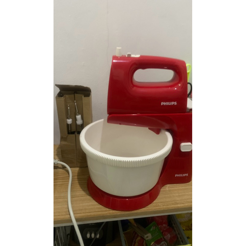 Jual PHILIPS HR-1559 Stand Mixer - Merah SECOND | Shopee Indonesia