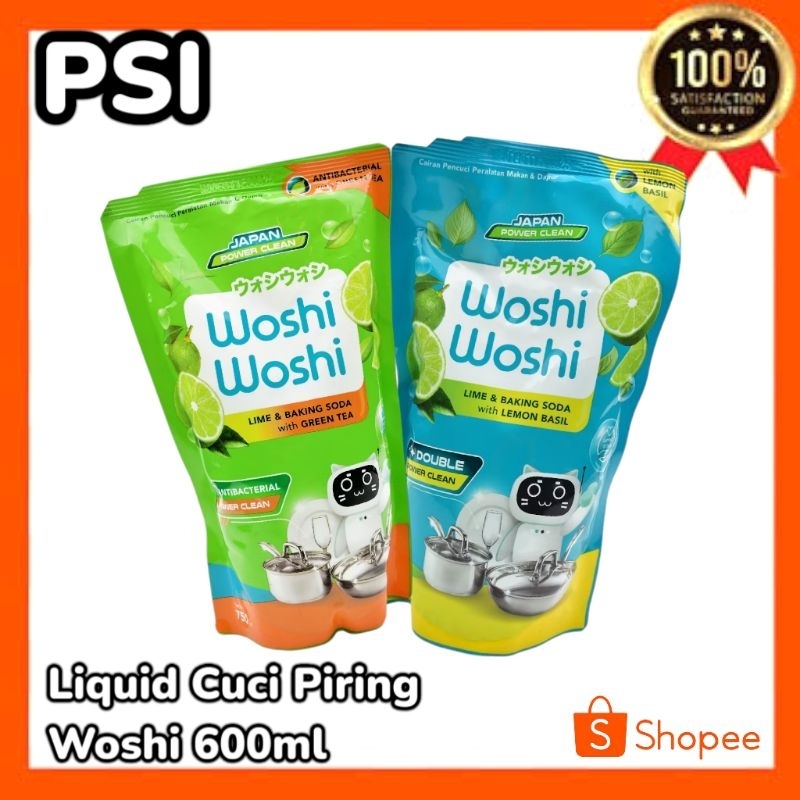Jual Pencuci piring Liquid Woshi all varian 600ml | Shopee Indonesia