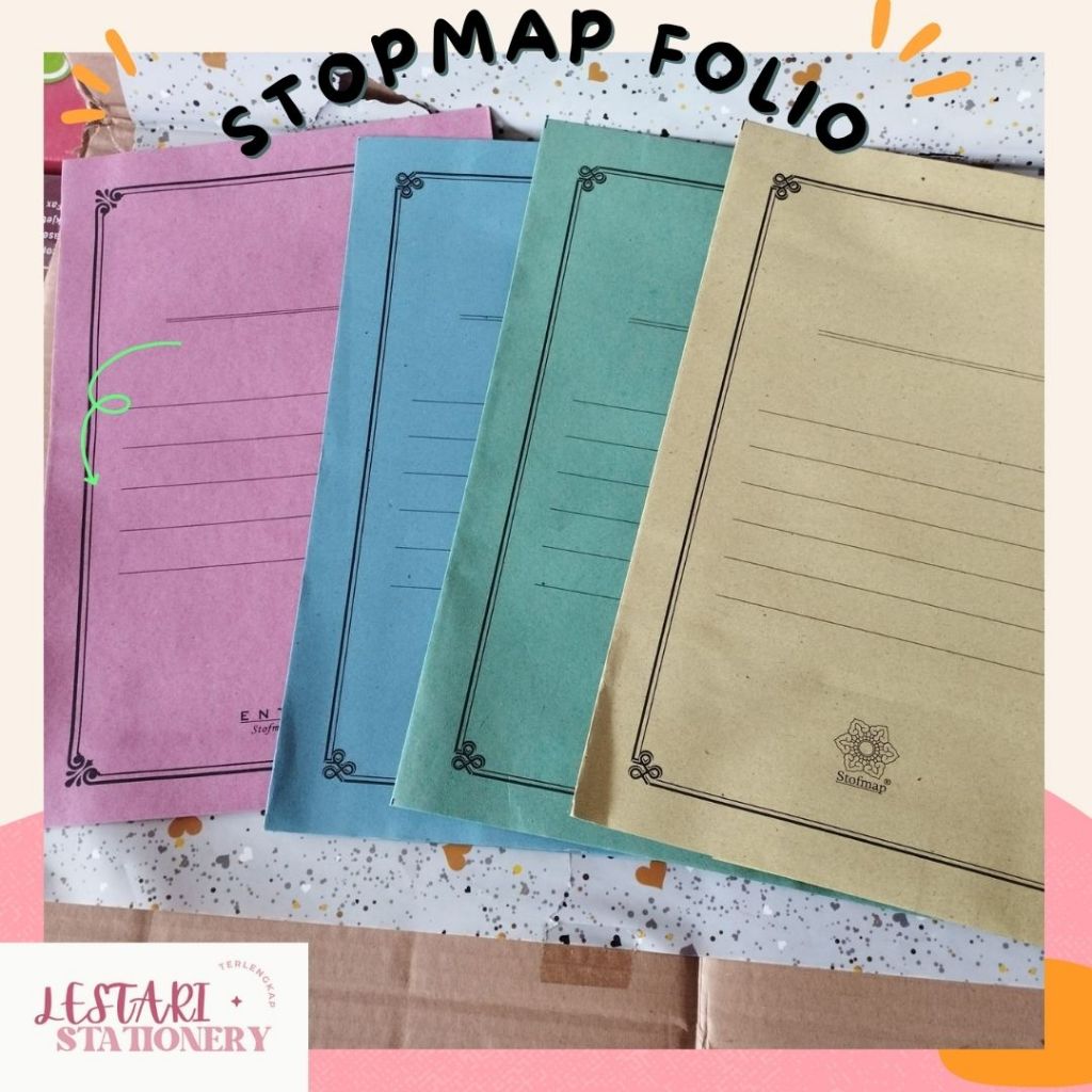 Jual Stopmap Folio Biasa | Map Kertas Dokumen | Lestari Stationery | Shopee Indonesia
