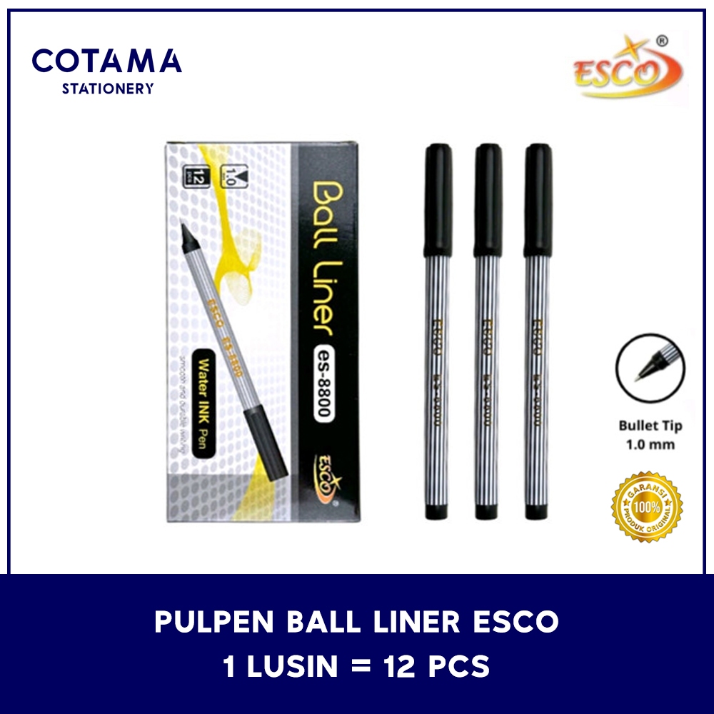 Jual Pulpen Gel Balliner Esco 1.0 mm / Pen Boliner Murah - 1 lusin isi ...