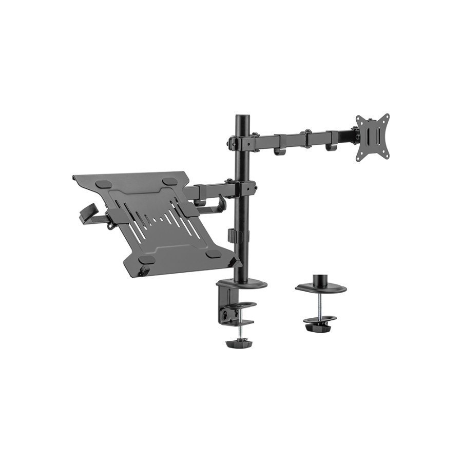 Jual Brateck Bracket Monitor Mounts 17"-32" LDT66-C024ML Dual-Monitor ...