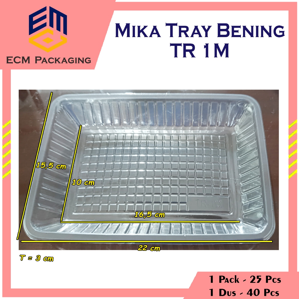 Jual MIKA TRAY BENING TR1M | MIKA TRAY PLASTIK BUAH 25PCS | MIKA TRAY ...