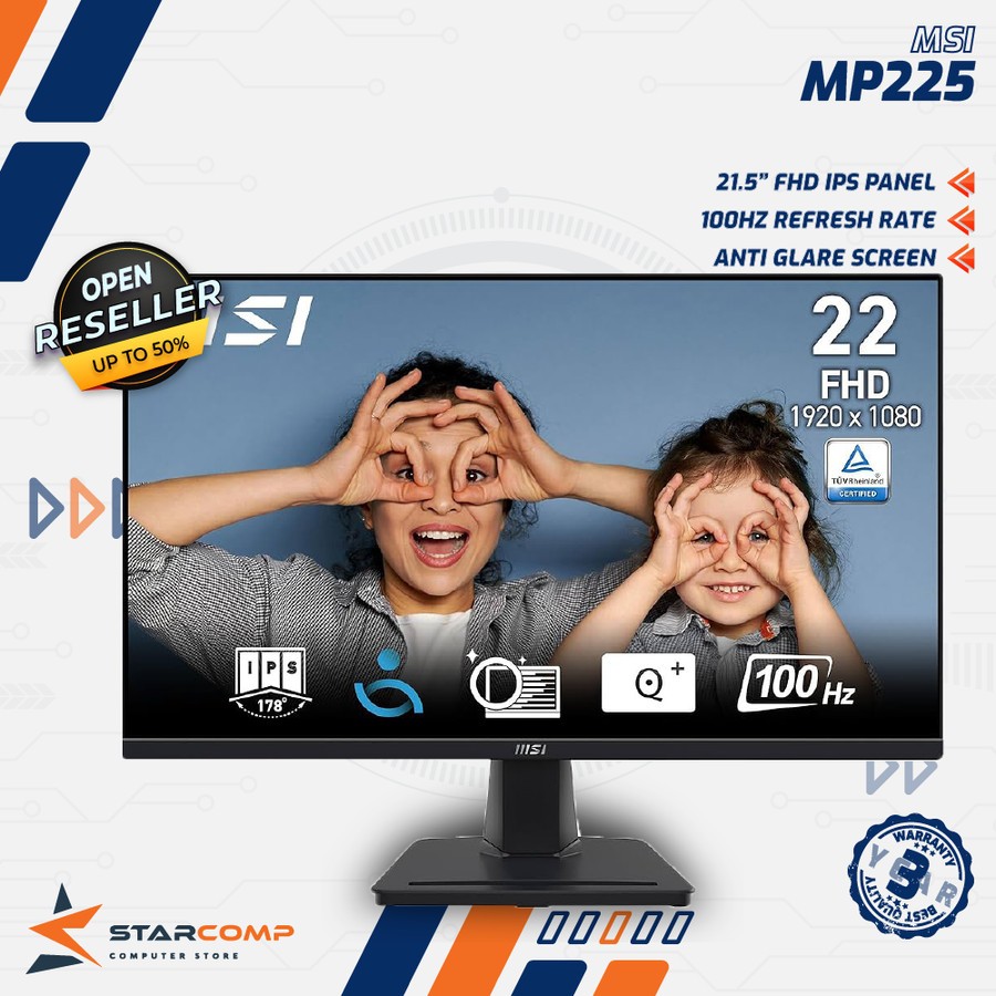 Jual MSI PRO MP225 Monitor LED 22" IPS 100Hz VESA HDMI Monitor MP 255 ...