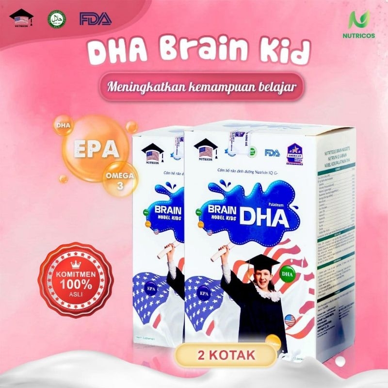 Jual PAKET 2 BOX SUSU DHA BRAIN KIDS MENAMBAH KECERDASAN OTAK ANAK ...